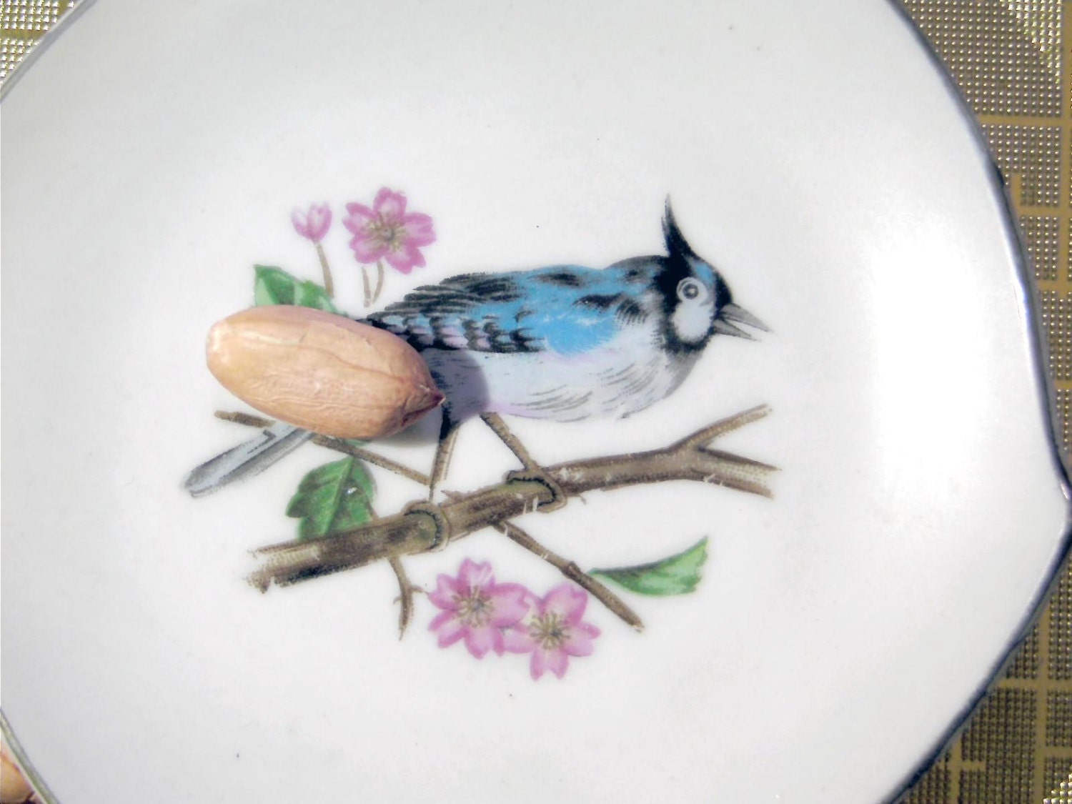 Ceramic Birds Plates, Serving Set, Small Plate, Vintage, Birds ...