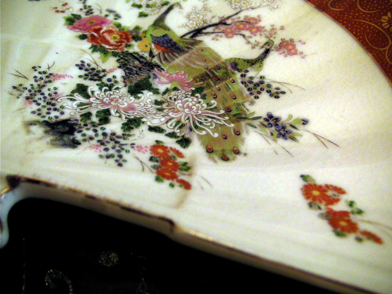 Hand Fan Plateceramic Fan Dishjapanese Ceramic - Etsy