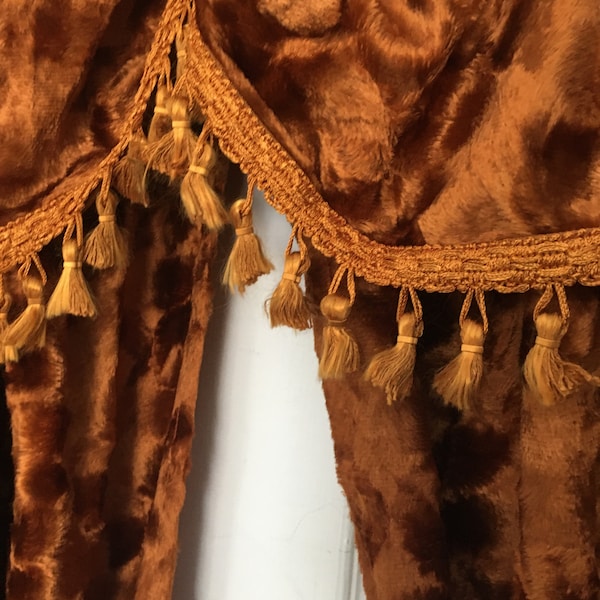 Orange Drapes - Etsy