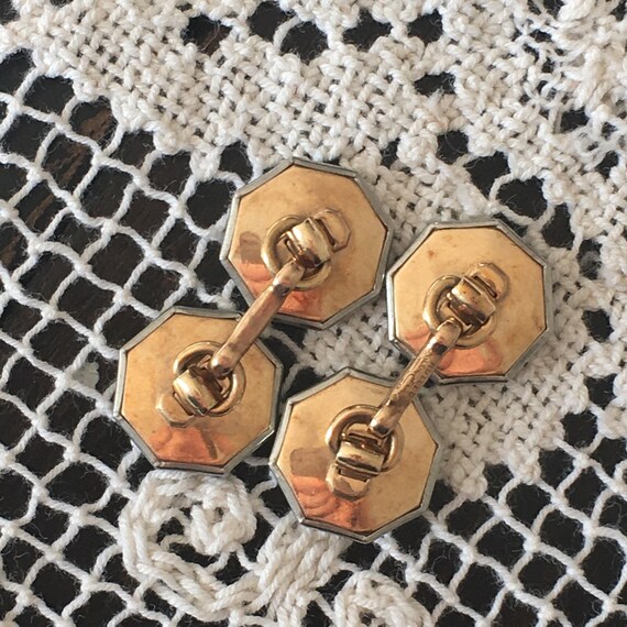 Antique Art Deco Rolled Gold Plate Mother of Pearl Do… - Gem