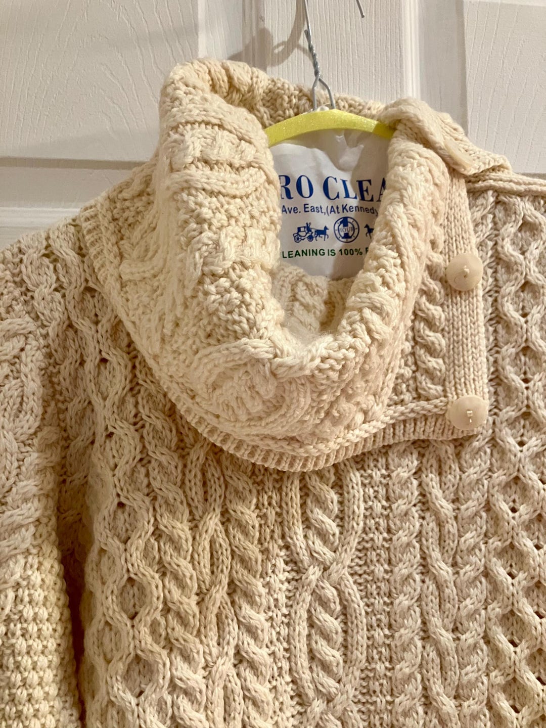 Vintage Womens Ines Crafts Hand Knit 100% All Wool Fisherman Womens ...