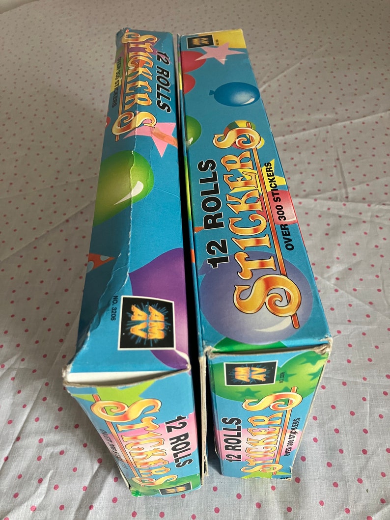 Vintage Lot Two Boxes Stickers 1980’s AMAV Original Display Box - Etsy