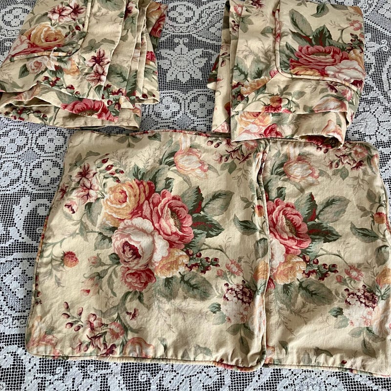 Cabbage Rose Pillow - Etsy