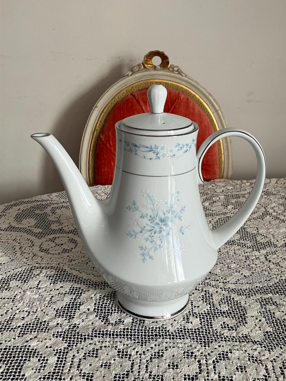 Vintage Noritake Carolyn 2693 Coffee Pot Lid Fine China - Etsy