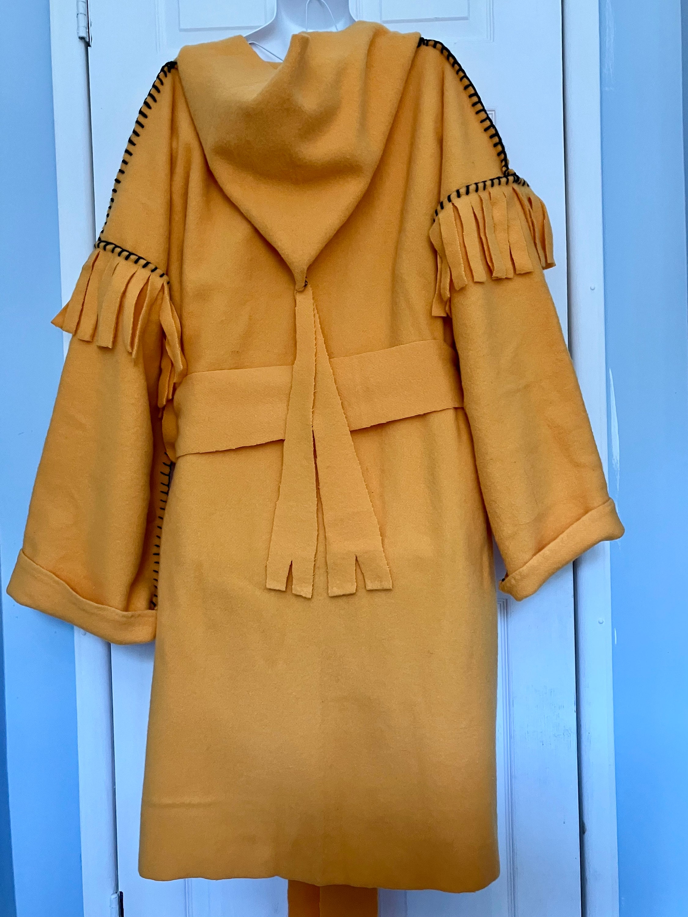 4xl Yellow Gold Wool Blanket Capote Coat Black Powder Rendezvous Mens ...