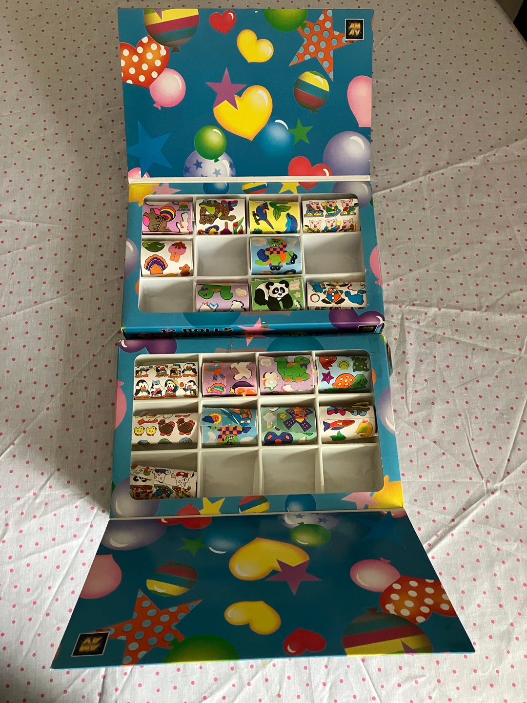 Vintage Lot Two Boxes Stickers 1980s AMAV Original Display Box - Etsy