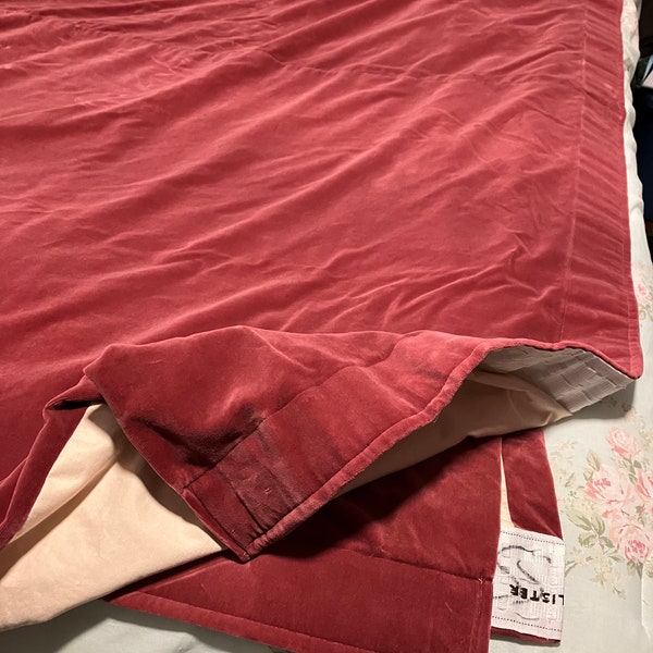 Dusty Rose Curtains - Etsy