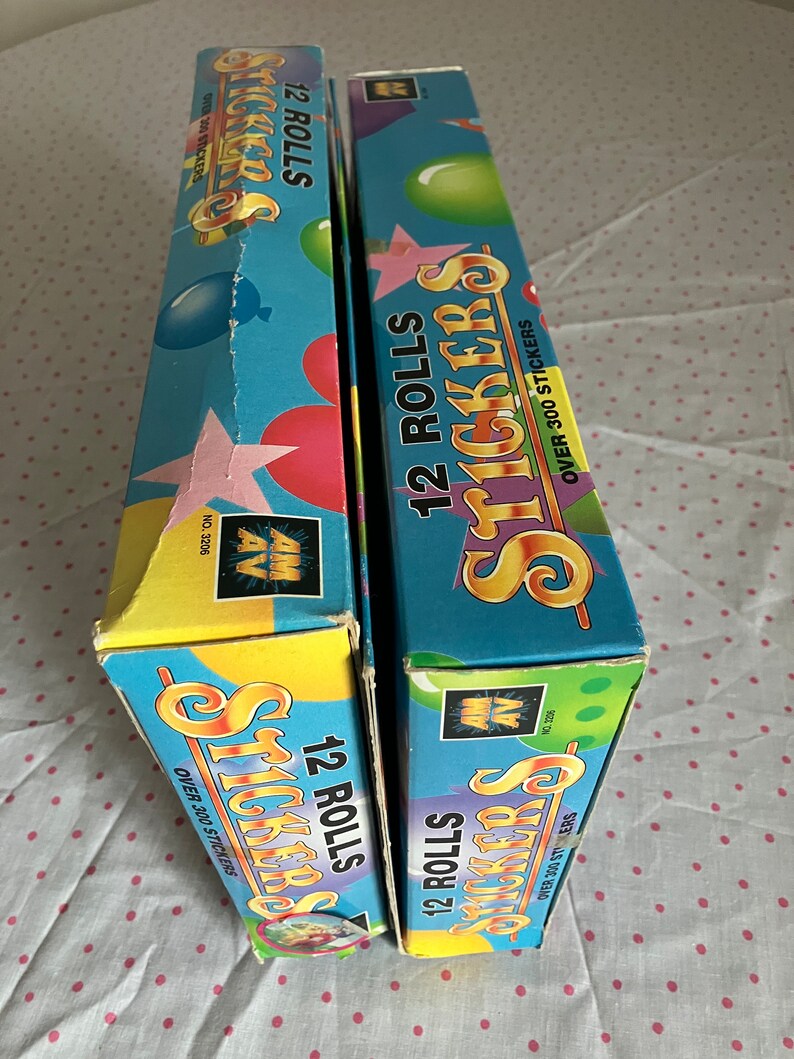 Vintage Lot Two Boxes Stickers 1980’s AMAV Original Display Box - Etsy