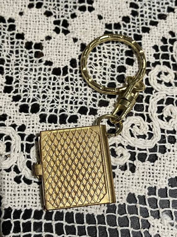 Vintage Paris France Photo Book Keychain Postcard Sou… - Gem