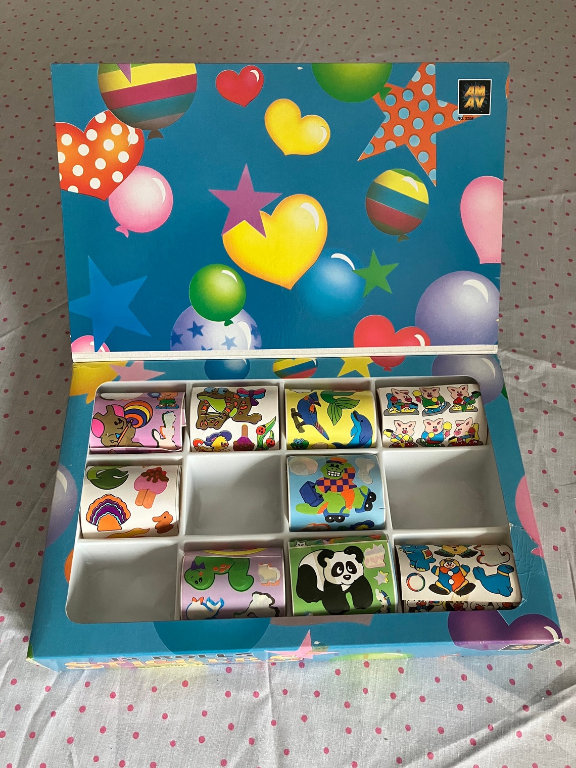 Vintage Lot Two Boxes Stickers 1980’s AMAV Original Display Box - Etsy