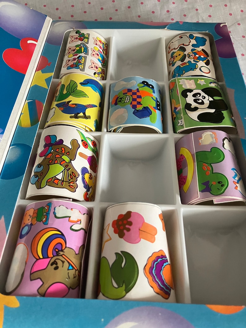 Vintage Lot Two Boxes Stickers 1980’s AMAV Original Display Box - Etsy