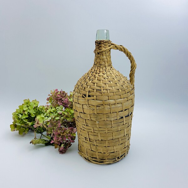 Wicker Bottle - Etsy