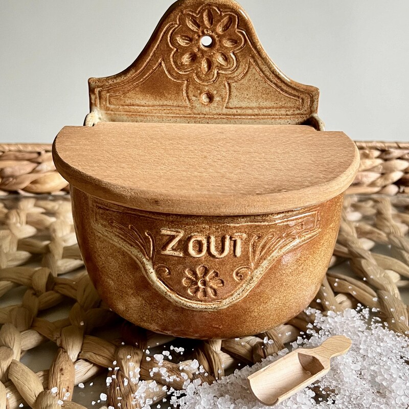 Salt Box With Lid - Etsy