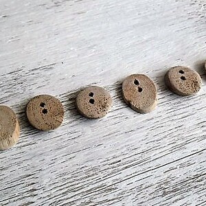Natural Wooden Buttons 1 Inch Buttons Wood Buttons - Etsy