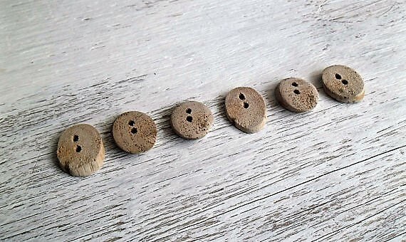 Natural Wooden Buttons 1 Inch Buttons Wood Buttons - Etsy