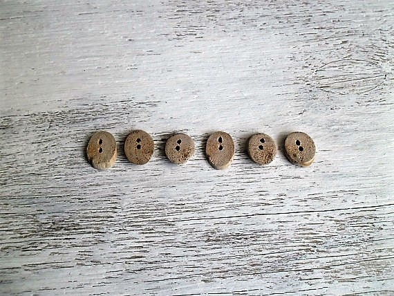 Natural Wooden Buttons 1 Inch Buttons Wood Buttons - Etsy