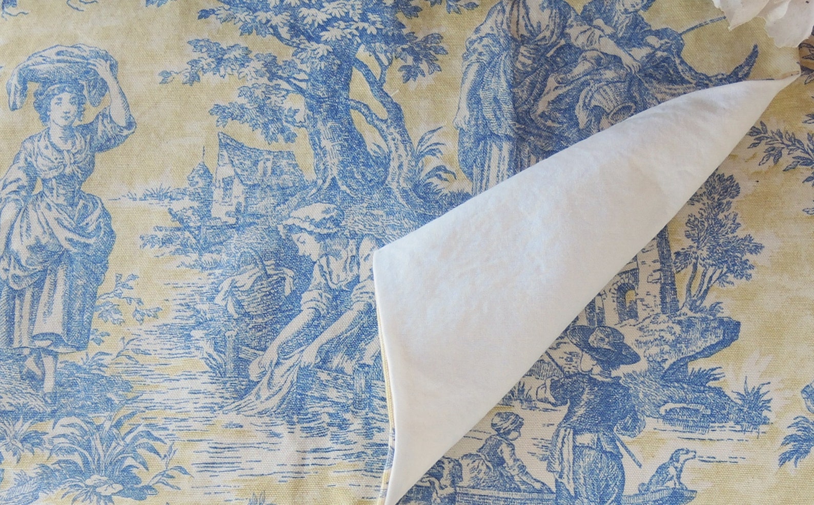 French Country Blue and Yellow Toile Placemats Set of 4 | Etsy