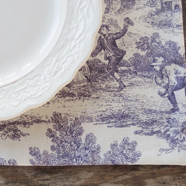 English Toile Fabric - Etsy