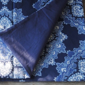 Blue Medallion Lined Cotton Placemats Set of 4 Modern Home Decor Table ...