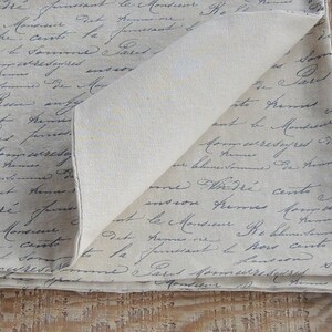 French Script Lined Placemats Set of 4 Modern French Farmhouse, Custom ...