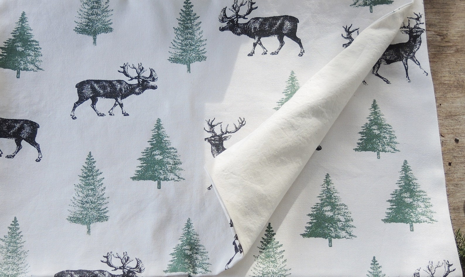 Rustic Farmhouse Reindeer Placemats Set of 4 Table Mats Rustic - Etsy