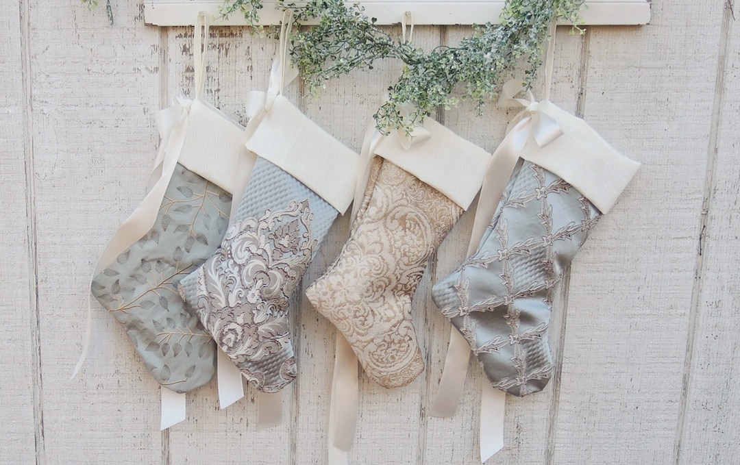 Gorgeous Blue Heirloom Christmas Stockings Icy Winter Collection Made ...