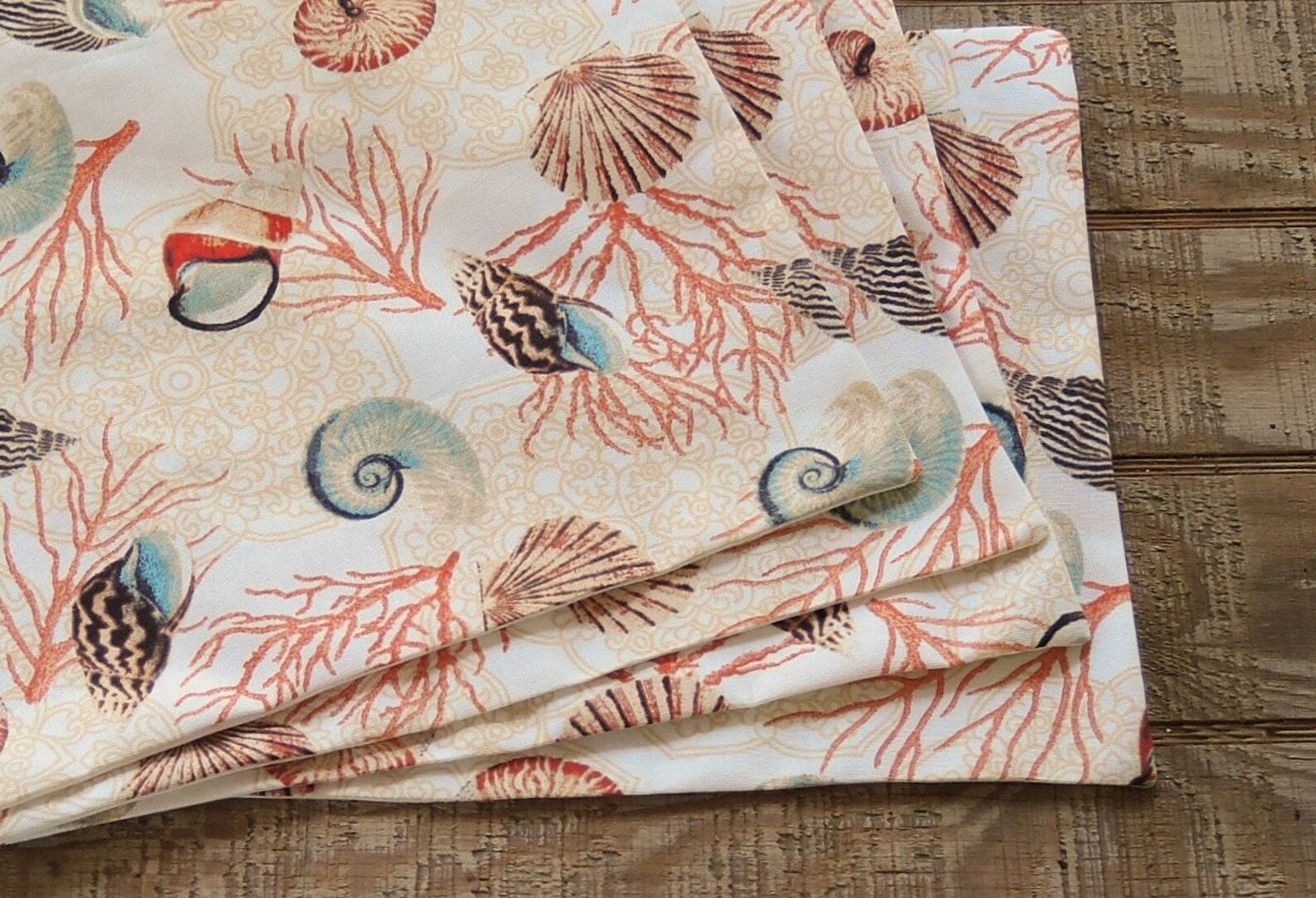 Seashells Lined Placemats Set of 4 Nautical Placemats Modern - Etsy