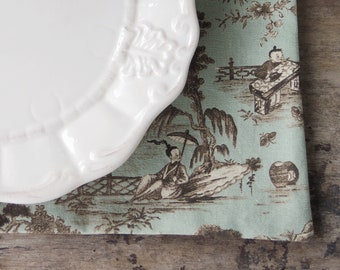 Green Toile Fabric - Etsy