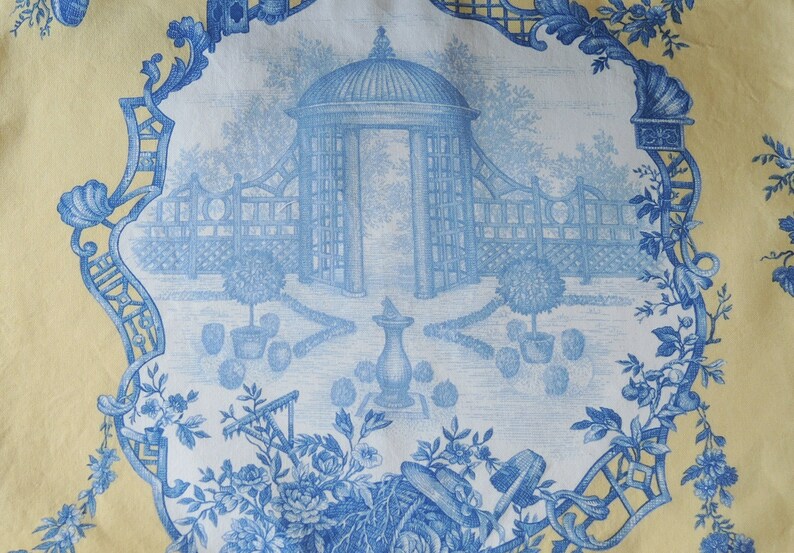 French Country Blue and Yellow Toile Placemats Set of 4 Braemore ...