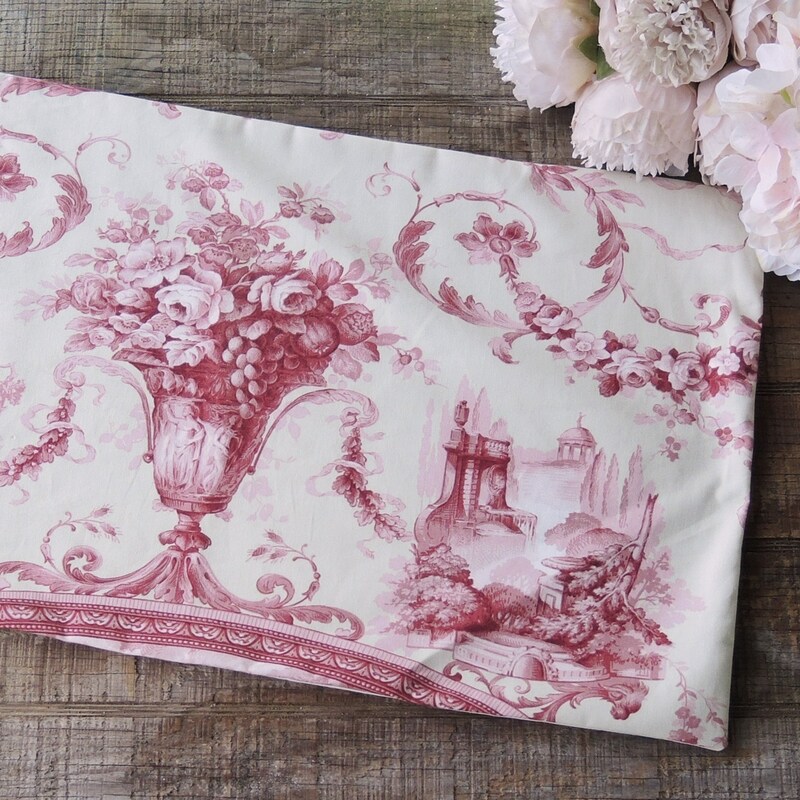 Pink Toile Wallpaper - Etsy