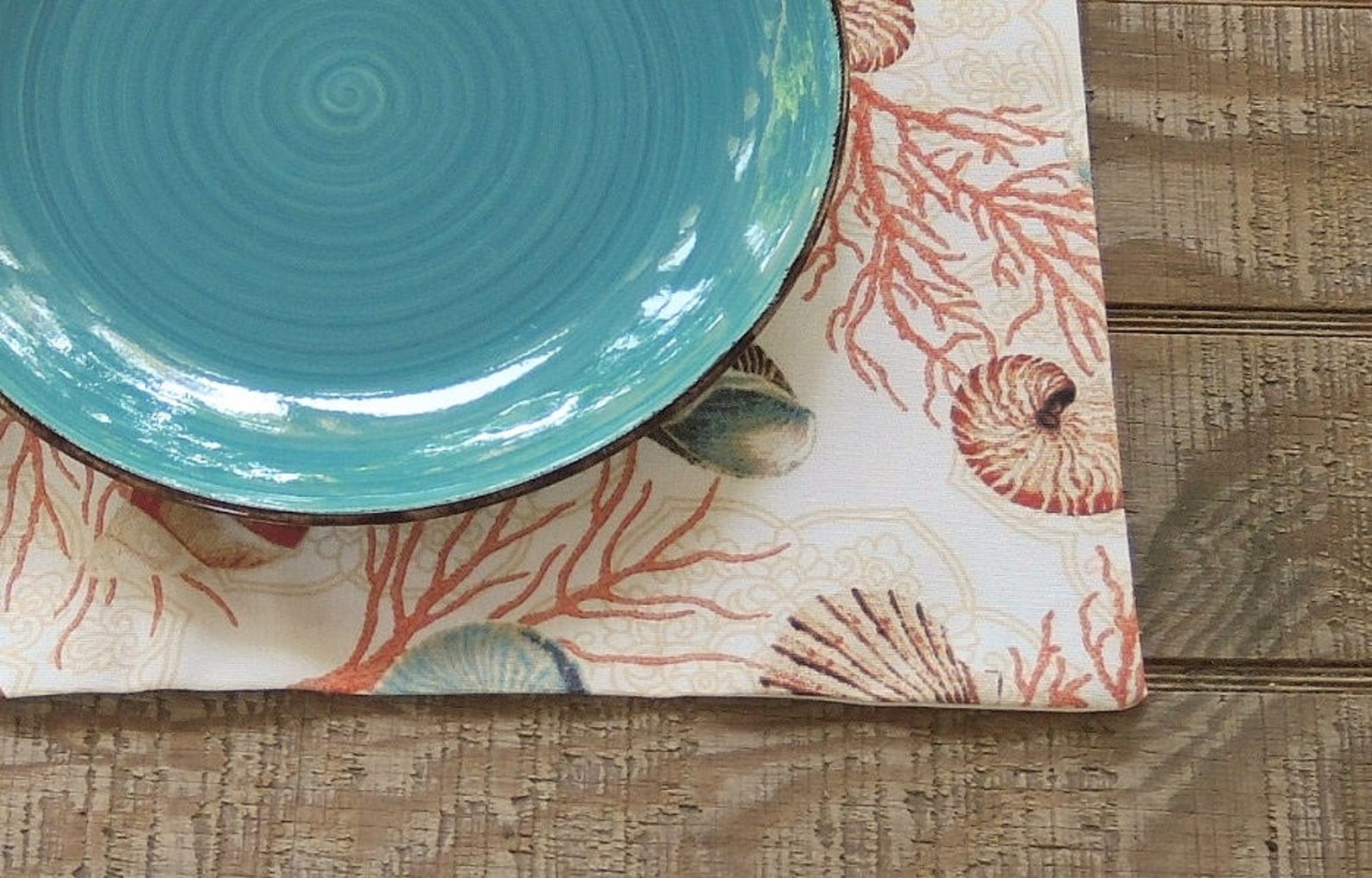 Seashells Lined Placemats Set of 4 Nautical Placemats Modern - Etsy