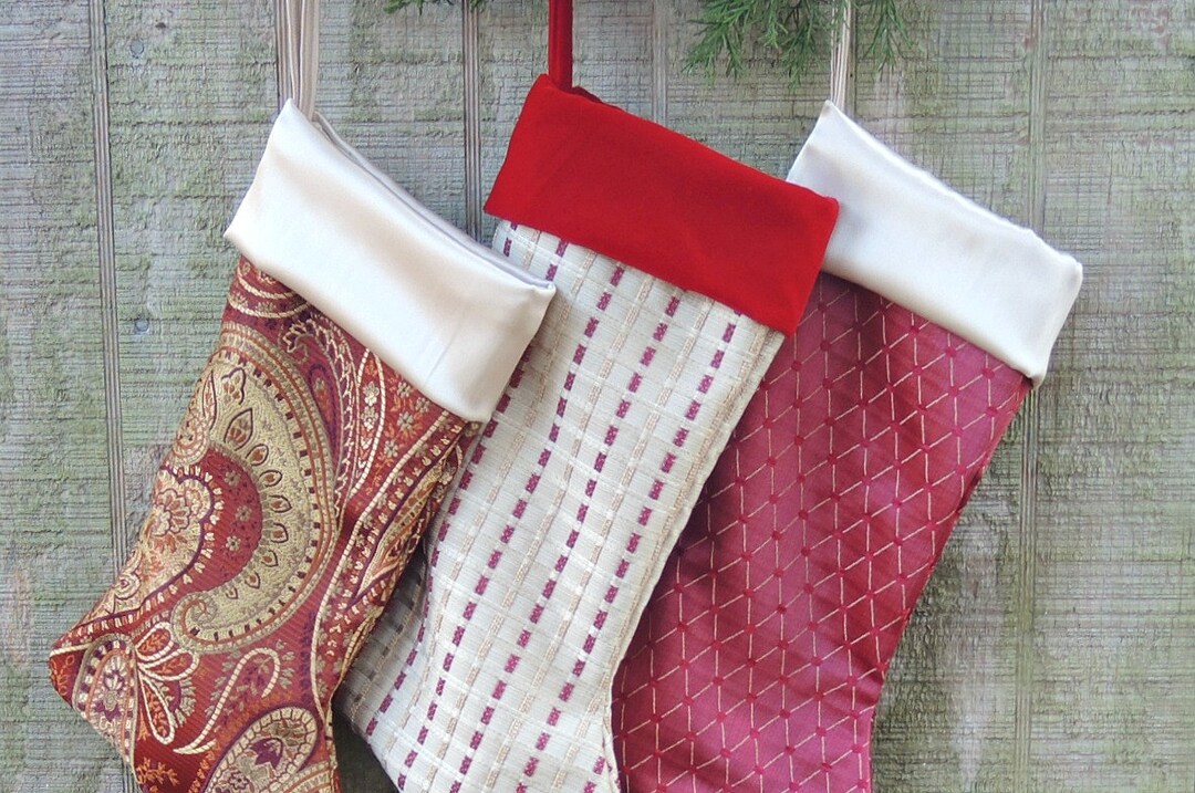 Gorgeous Heirloom Christmas Stocking, Made to Order, Choice of 1 of 3 ...