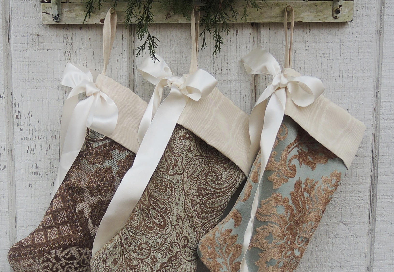 Gorgeous Heirloom Christmas Stocking Woodland Regency | Etsy