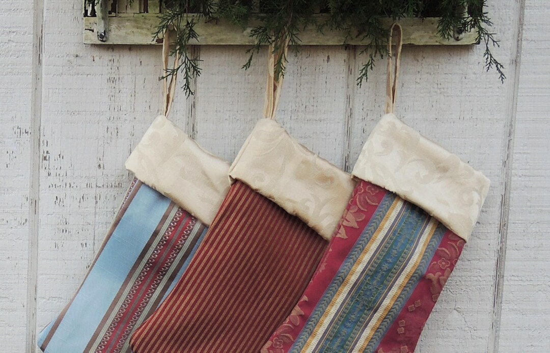 Gorgeous Heirloom Christmas Stocking, Holiday Regency Collection Made ...