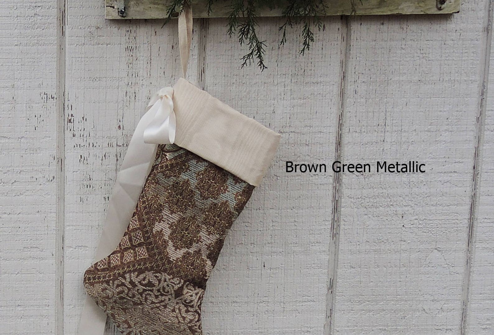 Gorgeous Heirloom Christmas Stocking Woodland Regency | Etsy