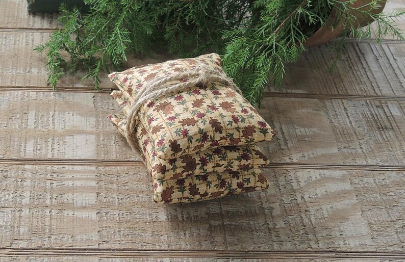 Fall Leaves Lavender or Balsam Sachets Set of 3, Organic Lavender ...