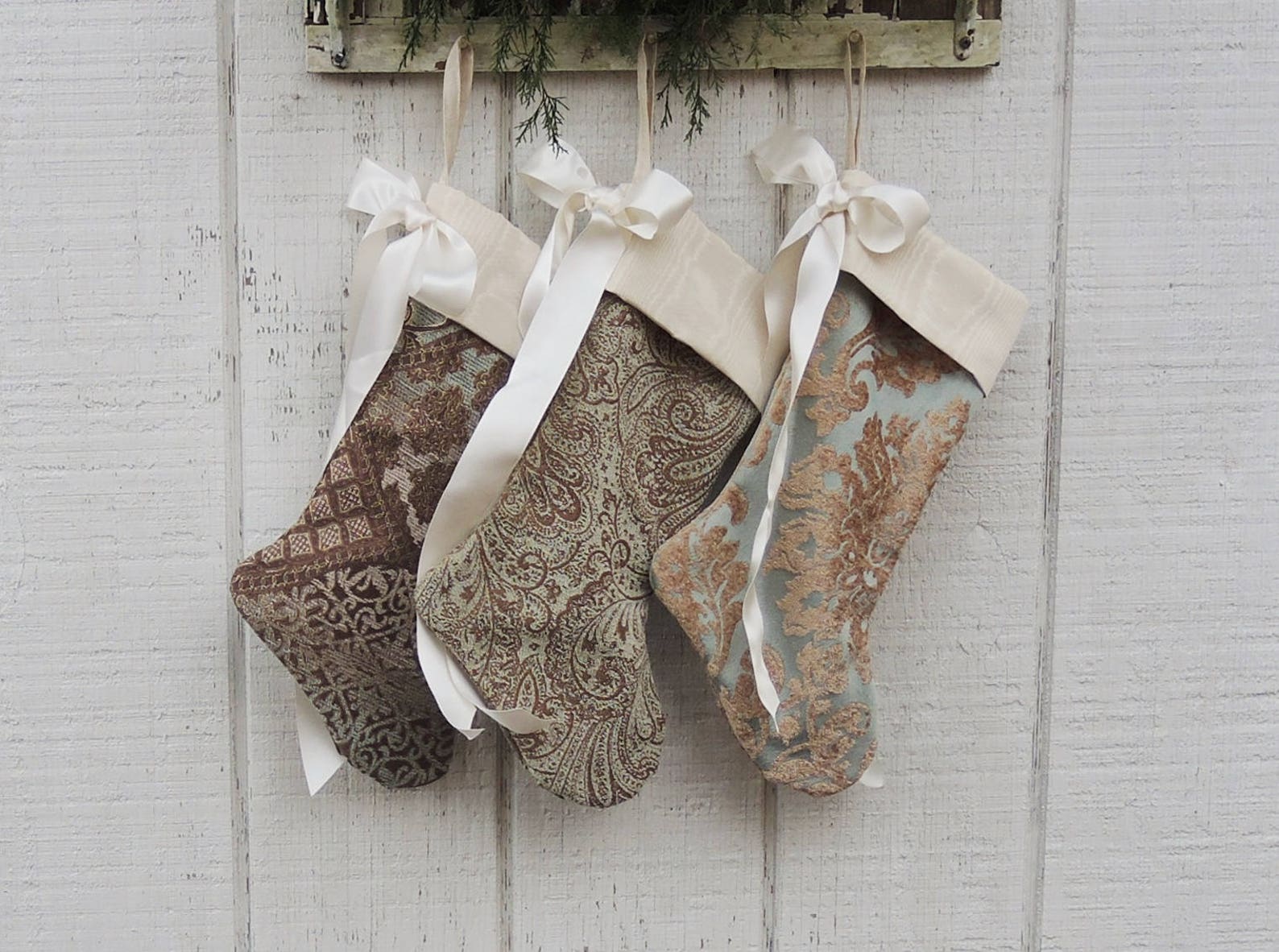 Gorgeous Heirloom Christmas Stocking Woodland Regency - Etsy