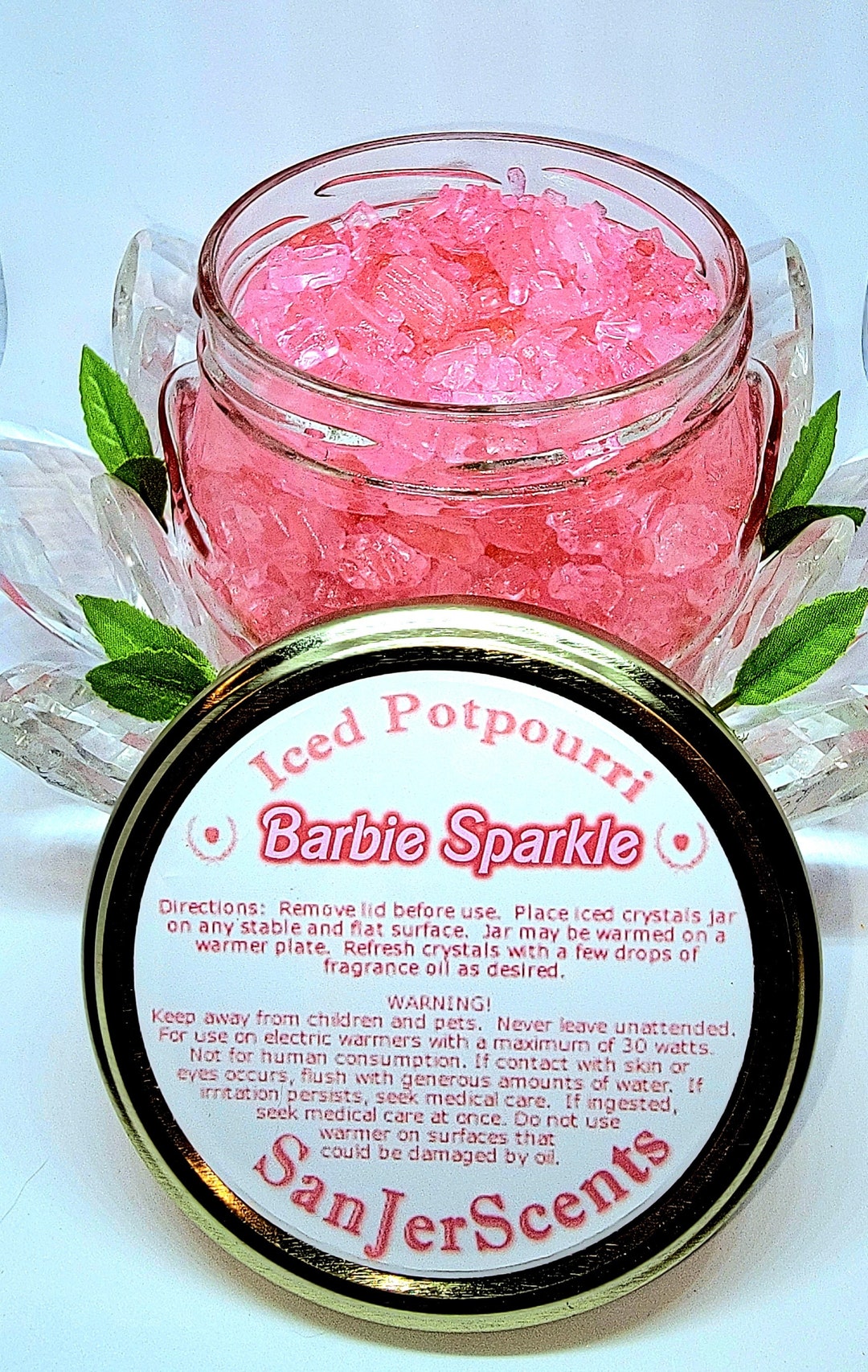 Personalized Iced Crystal Potpourri: Home Decor Fragrant Table ...