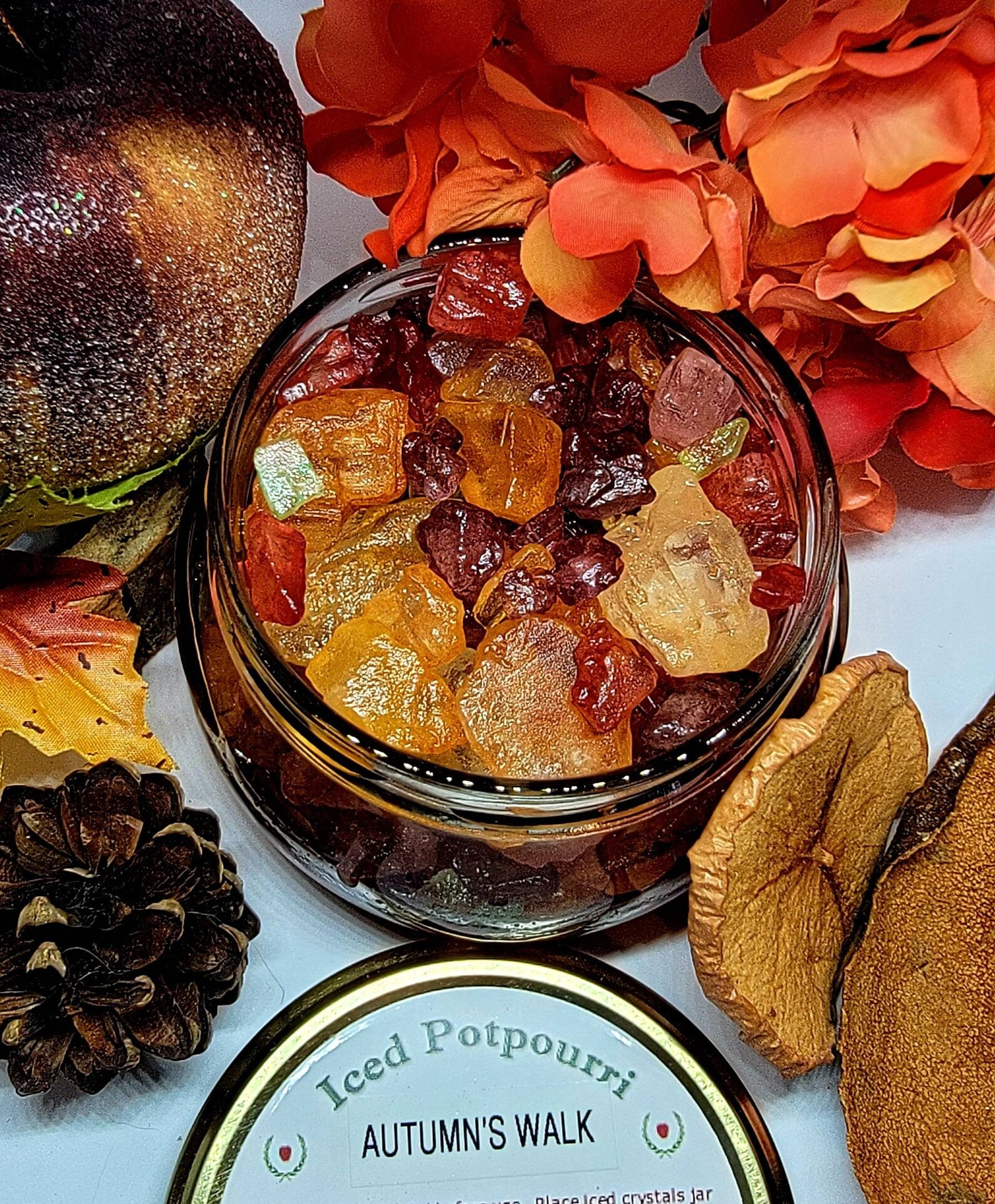 Personalized Iced Crystal Potpourri: Home Decor Fragrant Table ...