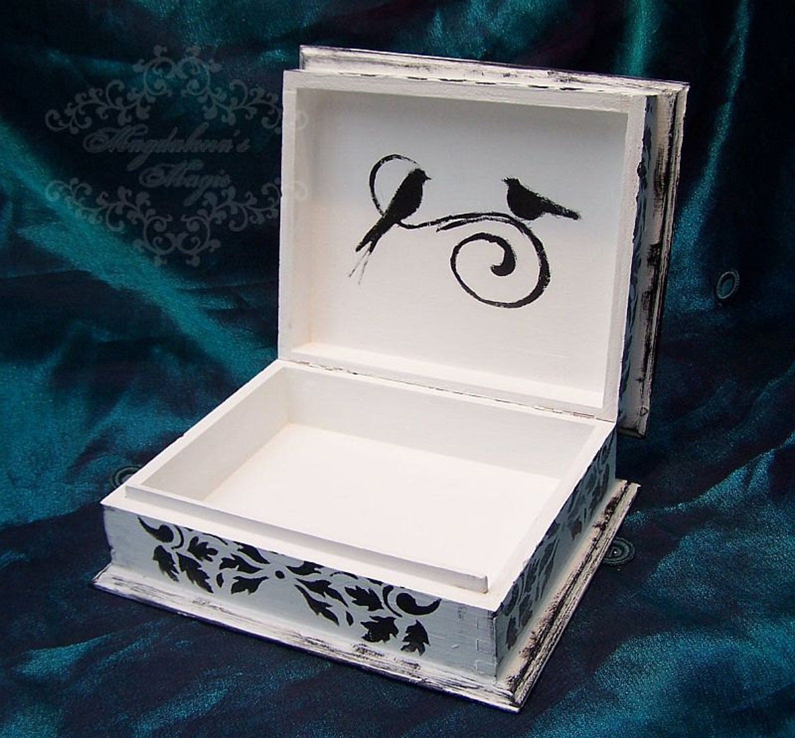 Vintage Decoupage Storage Box Box Old Letter Box for - Etsy