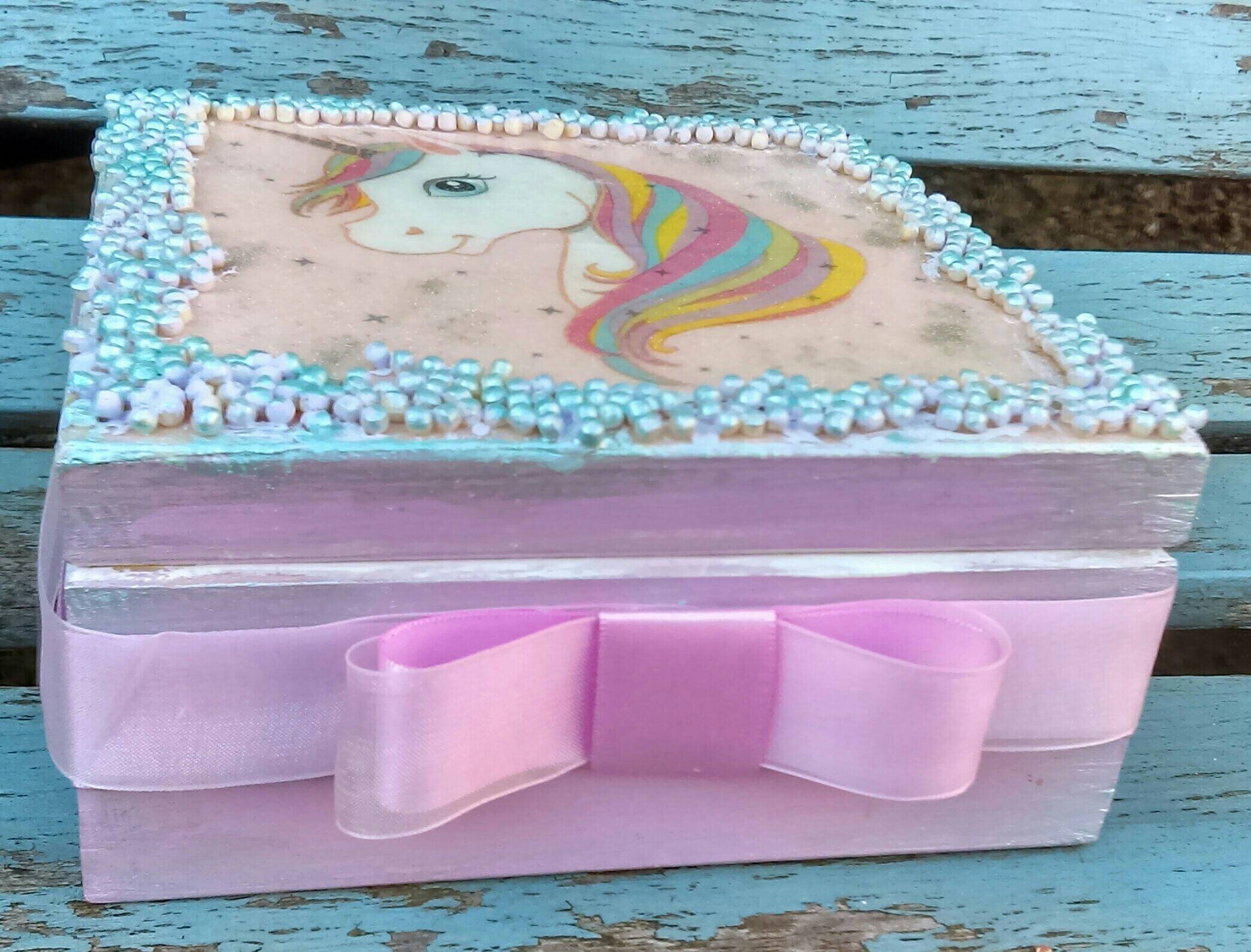 UnicornJewelry box for a girlBespoke boxkeepsake boxTea | Etsy