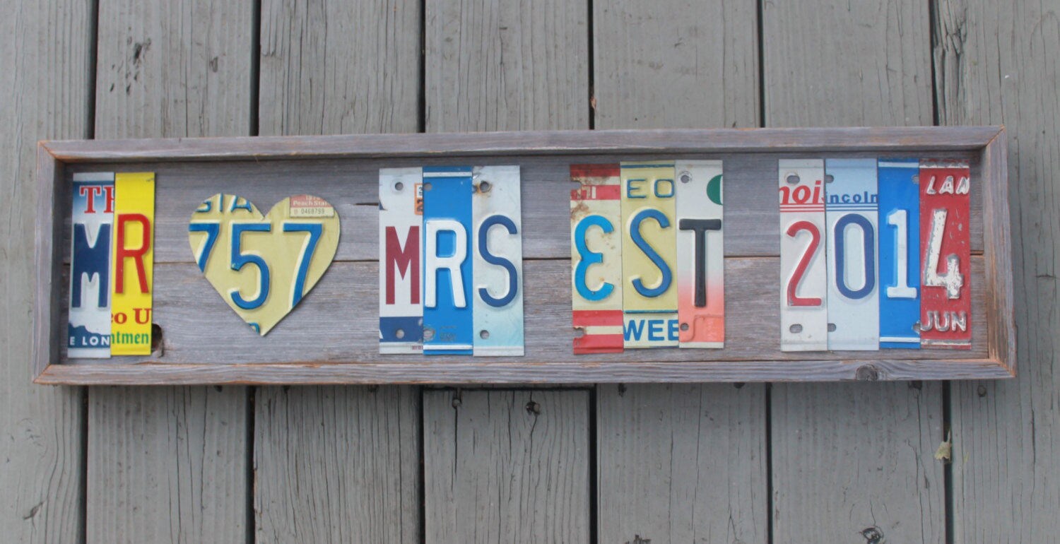 Custom License Plate Sign - Etsy India