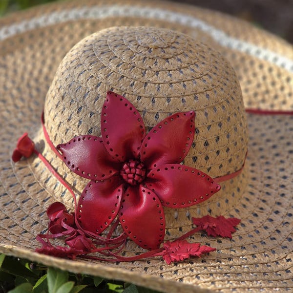 Flower Hat Band - Etsy