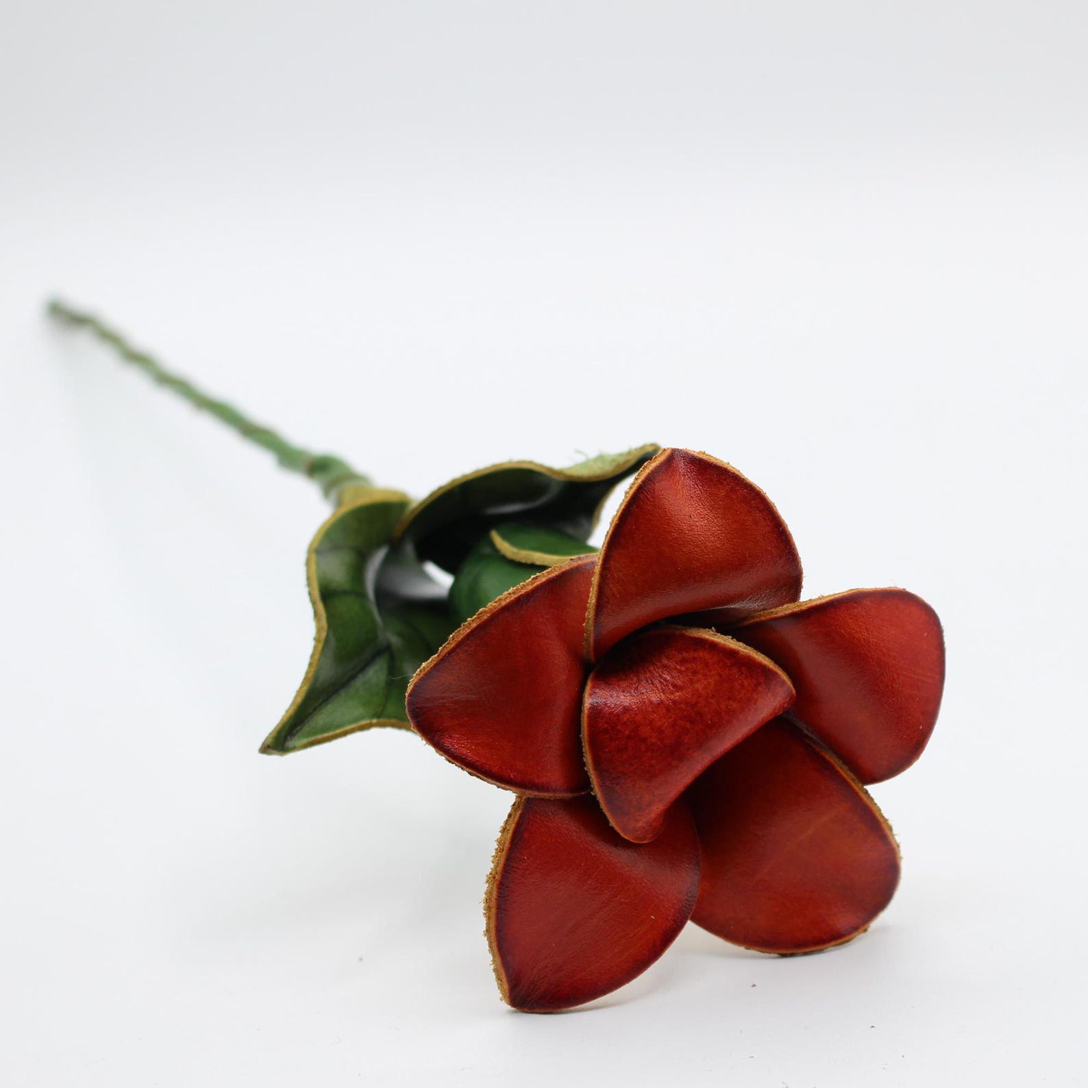 Genuine Handmade Leather Flower - Etsy