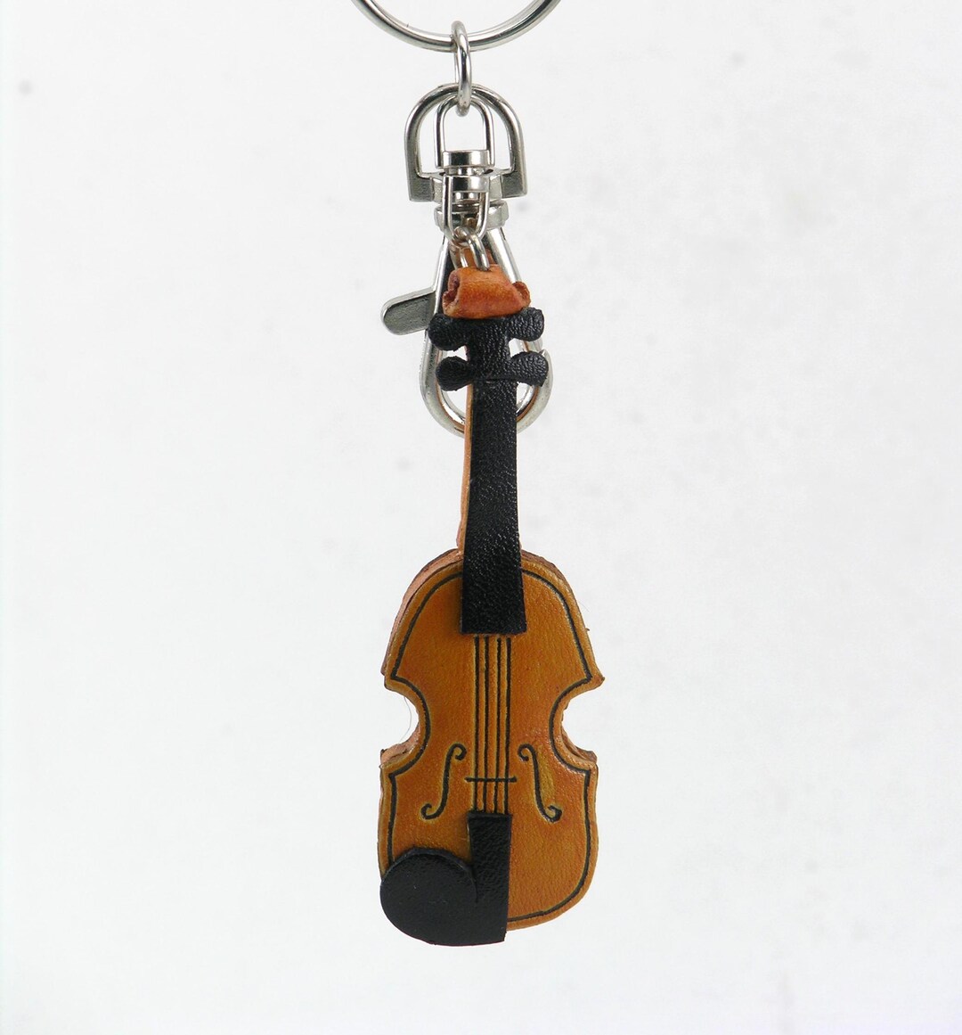 Genuine Handmade Leather Violin Keychain - Etsy