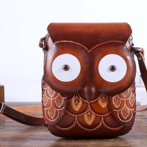 Leather Owl - Etsy