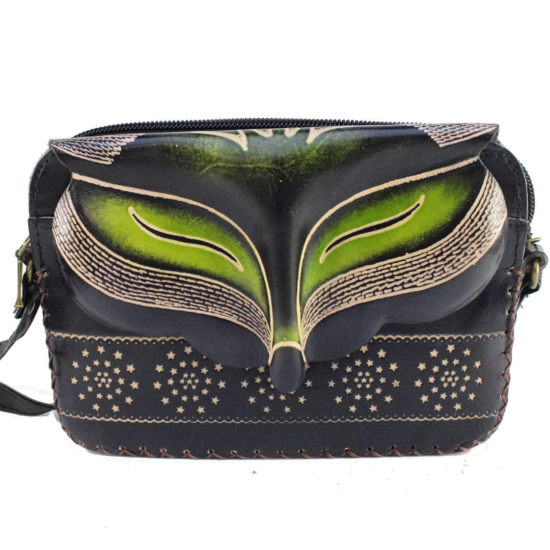 Genuine Handmade Leather Fox Crossbody Bag - Etsy