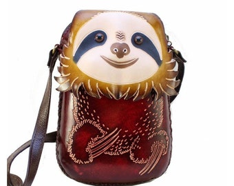 Leather Sloth - Etsy