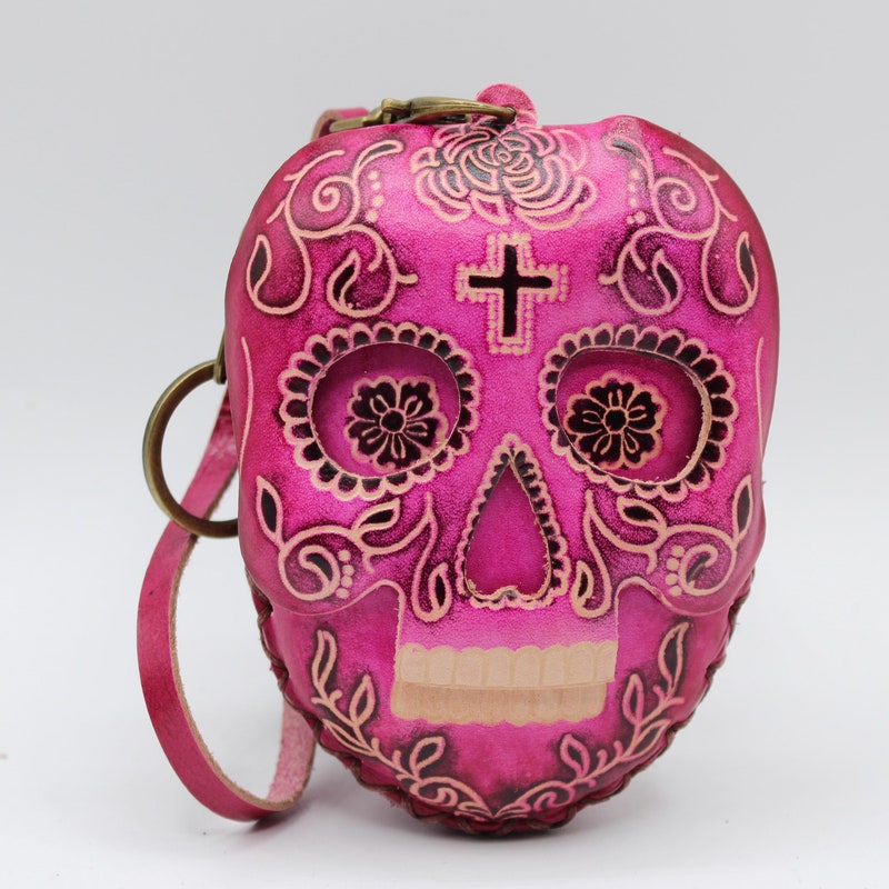 Skull Leather Purse - Etsy
