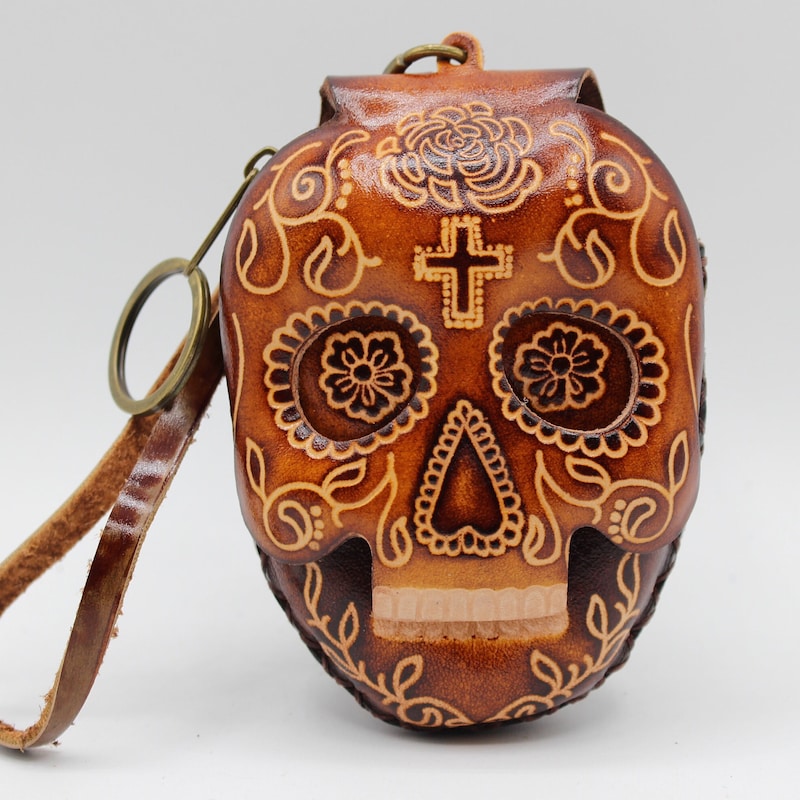 Skull Leather Purse - Etsy